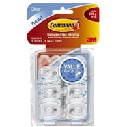 3M Command 17026 Adhesive Hooks Clips Hangs Xmas Fairy Lights 20Ct ...