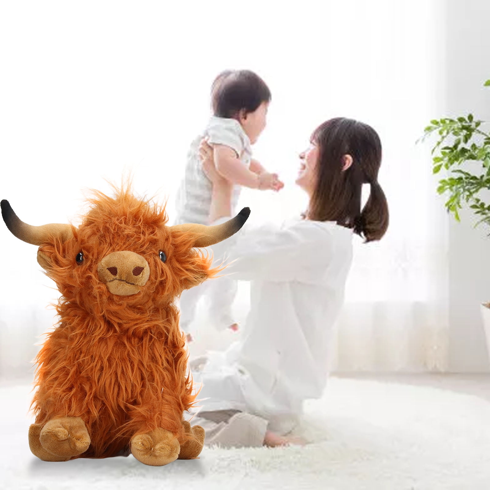 Click here for Fyydes Highland Cattle Plush Toy  Multipurpose Sim... prices