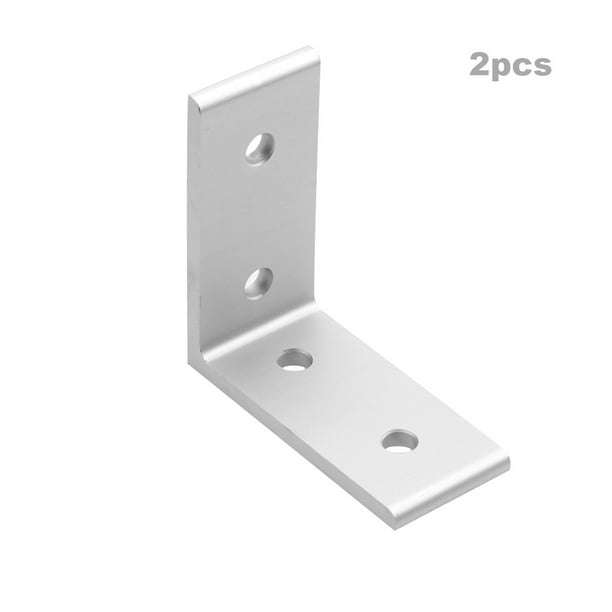 4 Holes Aluminum Profile Corner Bracket Right Angle Brace Fixing ...