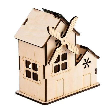 Solar Powered Toy House for Children, Three-Dimensional Educational ...
