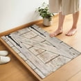 Barn Gate Door Mat Vintage Letters Beige Farmhouse Door Wood Grain Non ...
