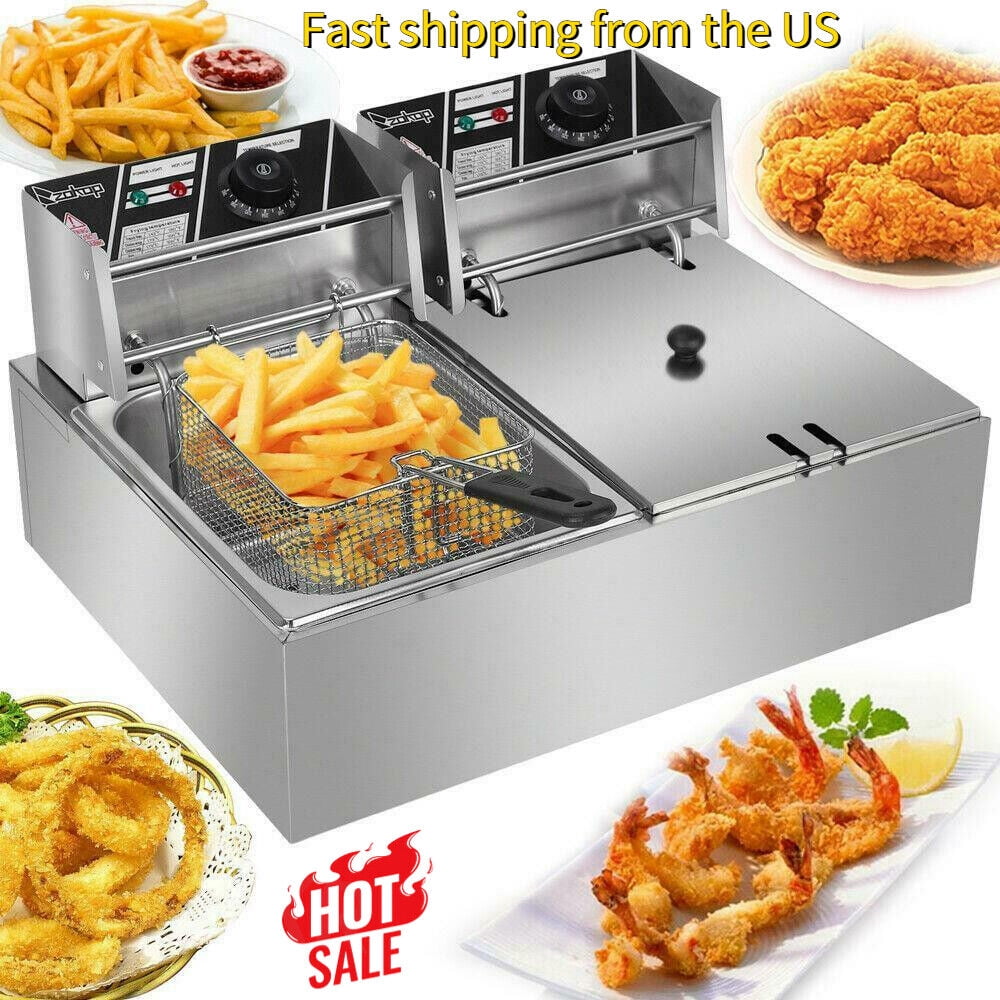 IM Beauty Deep Fryer - 5000W Electric Deep Fryers with Baskets 0.6mm ...
