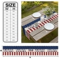 Anniversary USA Flag Table Runner Red Striped Blue Star America ...