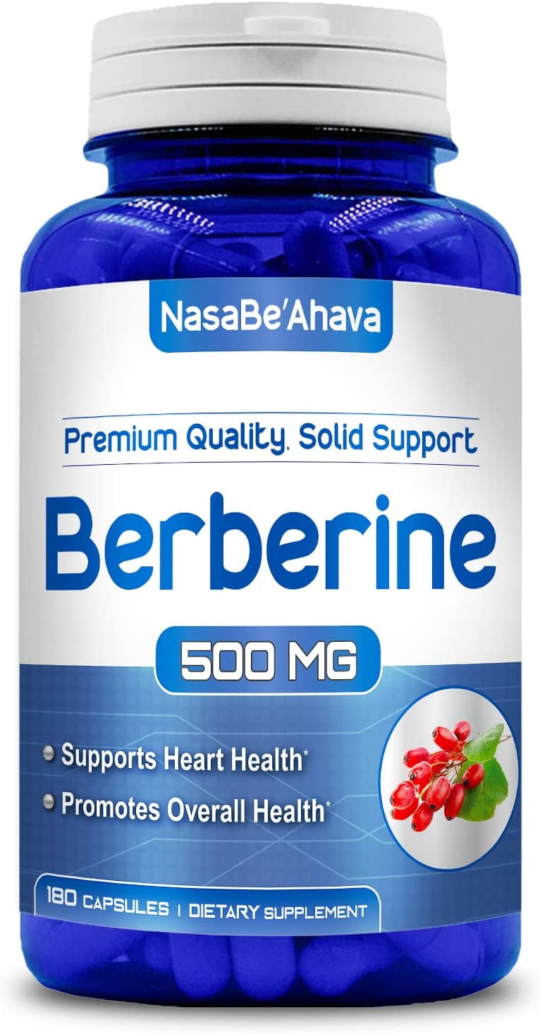 Berberine Complex - 500 mg - 180 Capsules - Walmart.com