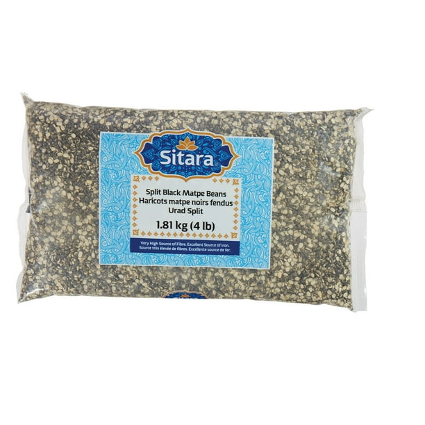 Sitara Urad Split Black Matpe Beans, 1.81 kg (4 lb) - Walmart.ca