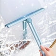 Blue Blue Foldable Window Scraper With Rotatable Head, Non-Slip Grip ...