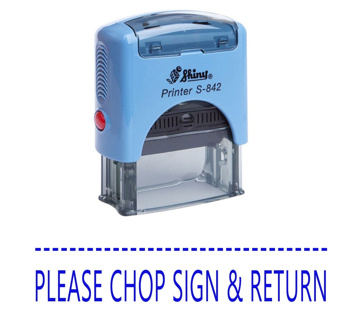 PLEASE CHOP SIGN & RETURN Self Inking Rubber Stamp Office Stationary ...