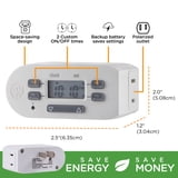 myTouchSmart Simple Set Indoor Plug-In Digital Timer, 1-Outlet, 36253 ...