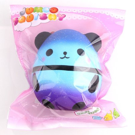 Anti-stress Squishy Simulation starry blue Panda Slow Rebound Toys ...