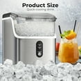 Countertop Nugget Ice Maker, 26/35 Lbs Daily Output, Multi-Ice Shapes ...