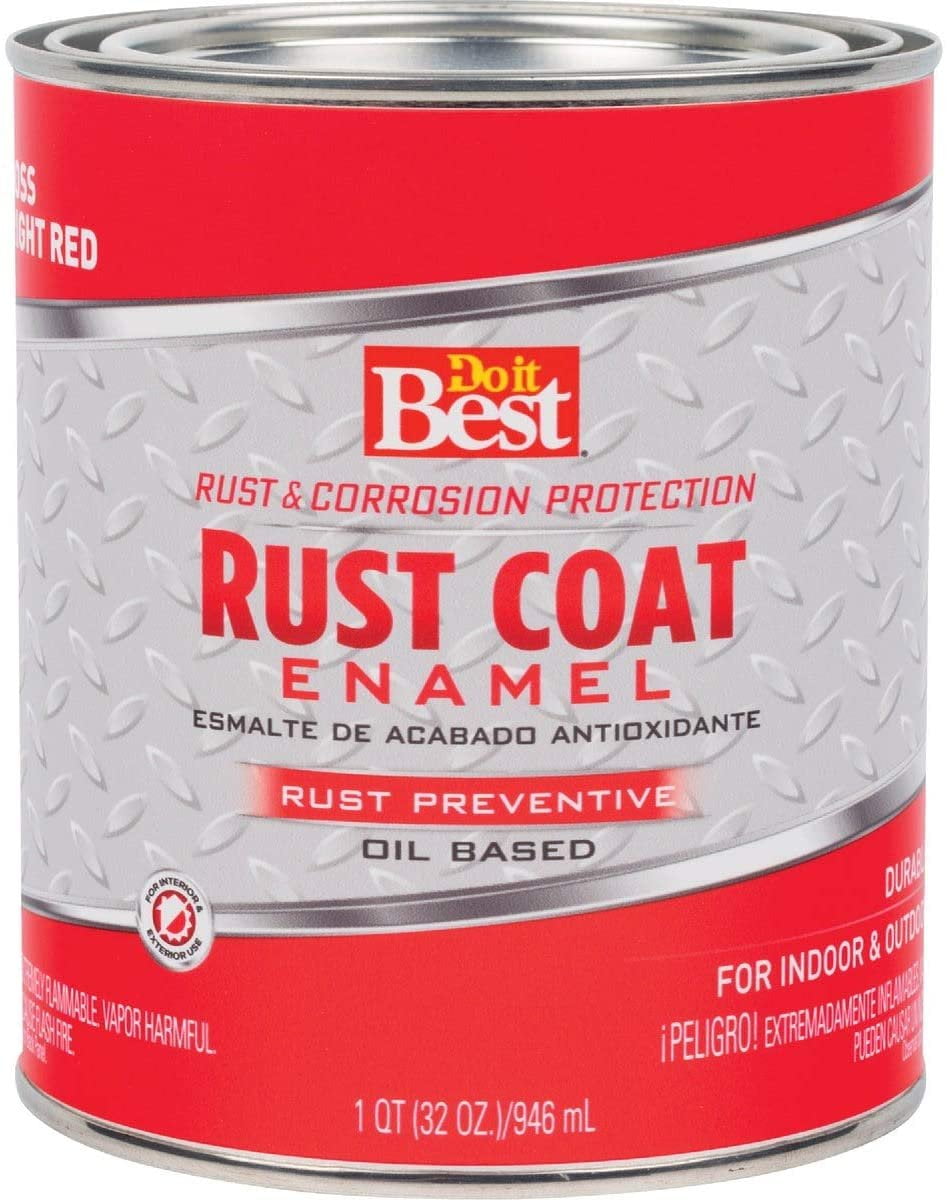 Do it Best Rust Coat Enamel, BRIGHT RED RUST ENAMEL - Walmart.com
