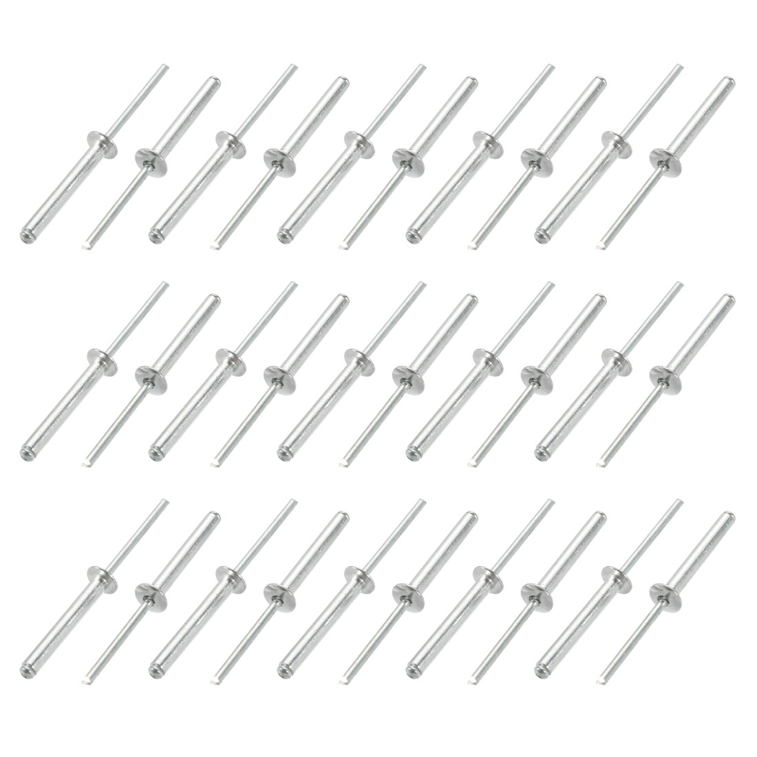 30 Pcs 4mm x 30mm Aluminum/Steel Open End Blind Rivets | Walmart Canada