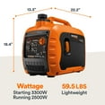 Generac 7153 GP3300i 3,300-Watt Gas-Powered Portable Inverter Generator ...