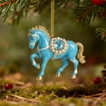 E Horse Shape Acrylic 2D Flat Pendant Decoration For Christmas Holiday ...