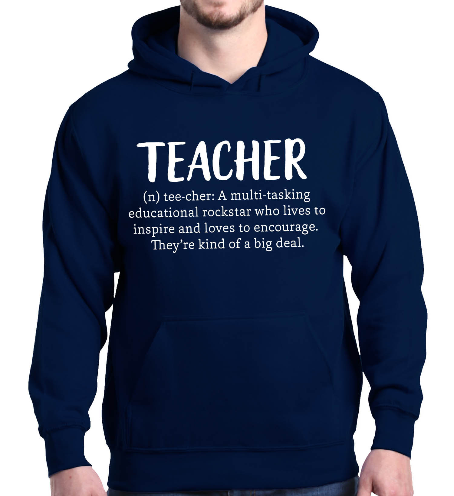 Shop4Ever Shop4Ever Men s Teacher Definition Hooded Sweatshirt Hoodie Shop4Ever Shop4Ever Men s Teacher Definition Hooded Sweatshirt Hoodie