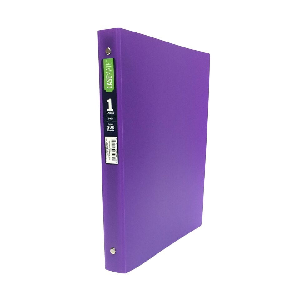 CaseMate 1" Purple Economy Binder - Walmart.com