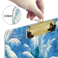 Acrylic Writing Board Gold 12.5*9 Inch Clipboards Transparent Acrylic ...