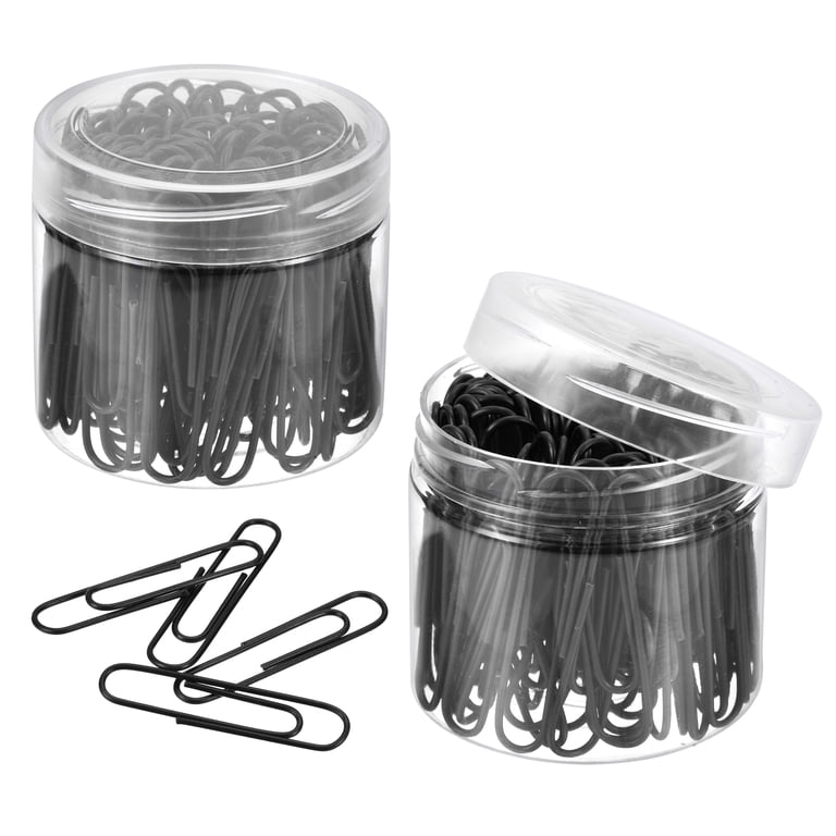 Black Vinyl Coated Paper Clips