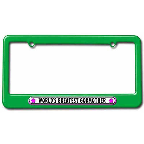 World's Greatest Godmother License Plate Tag Frame, Multiple Colors ...