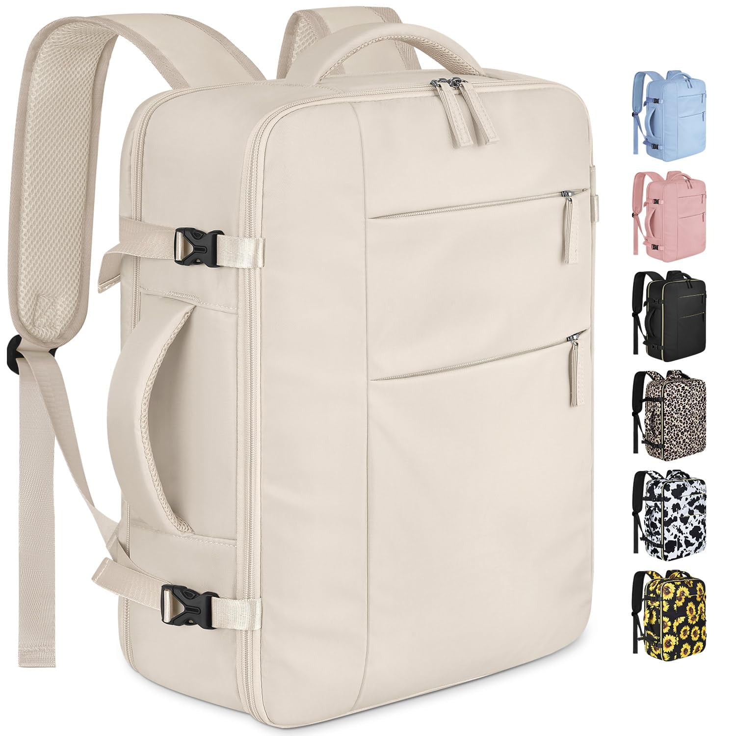 Mochila de viaje Capolo impermeable para mujeres y hombres, portátil de 20 litros y 17 pulgadas ...