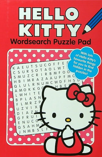 Hello Kitty Wordsearch Puzzle Pad: Kids Sanrio Games Series One Pack ...