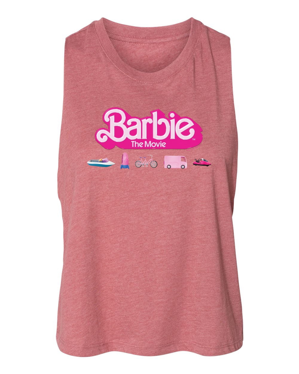 Barbie the Movie - Barbie Transportaion Vehicles - Juniors Cropped ...