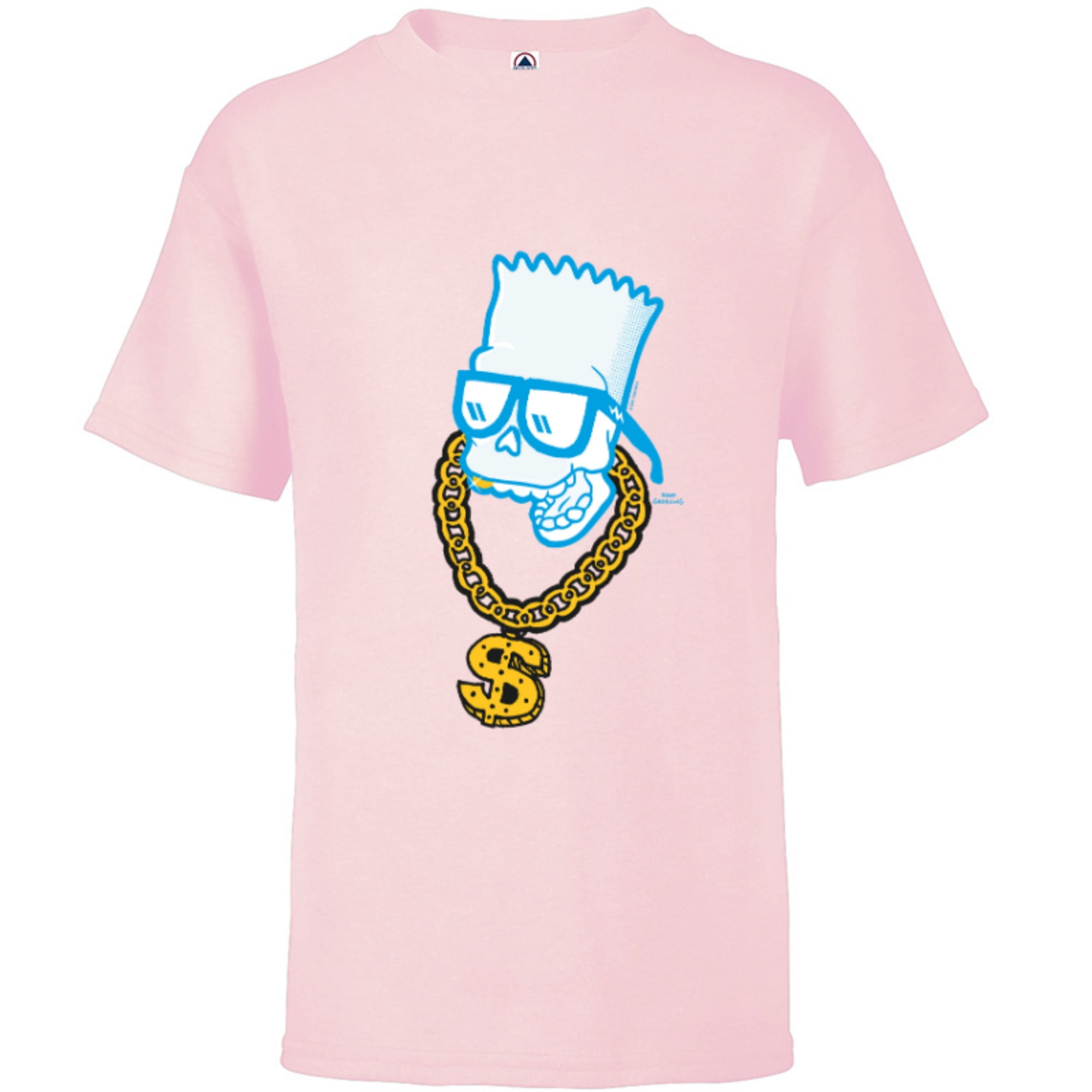 The Simpsons Bart Simpson Skull Bling - Short Sleeve T-Shirt for Kids ...