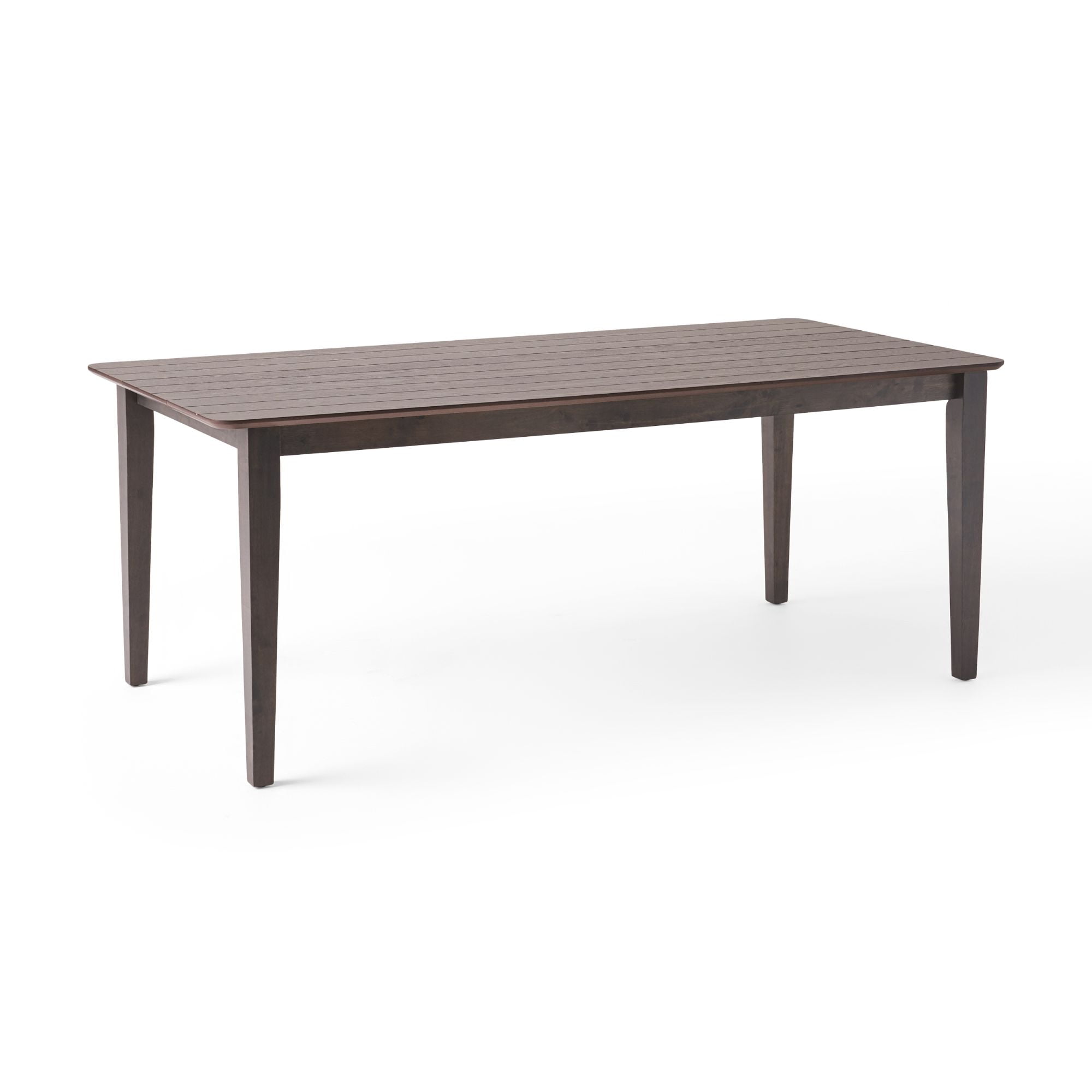 76" Gray Contemporary Handcrafted Rectangular Dining Table - Walmart.com