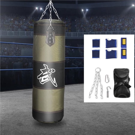 Empty Training Boxing Hook Kick Sandbag Fight Empty Sandbag; Empty Sand ...
