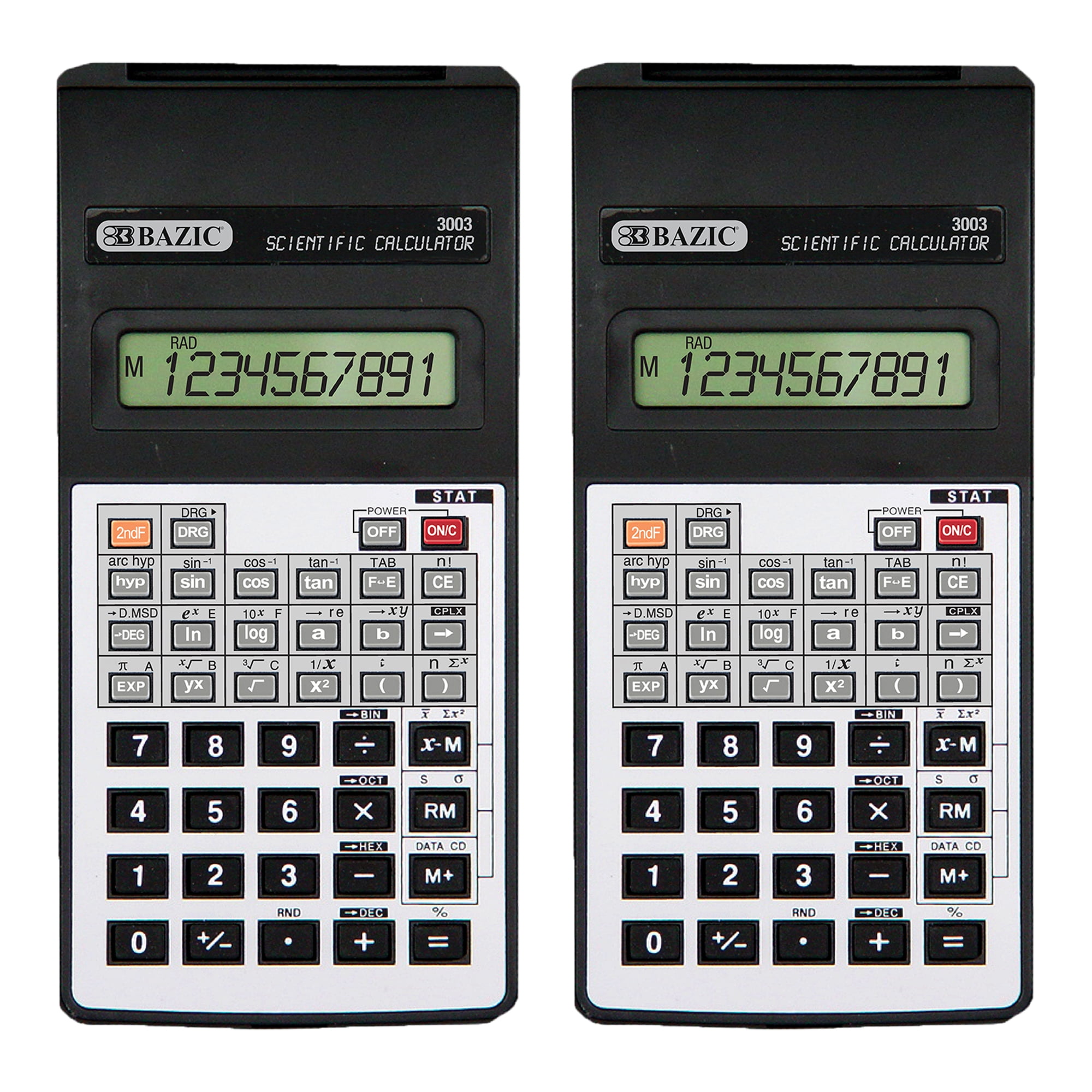 BAZIC Scientific Calculator 56 Function Flip Cover for Student ...