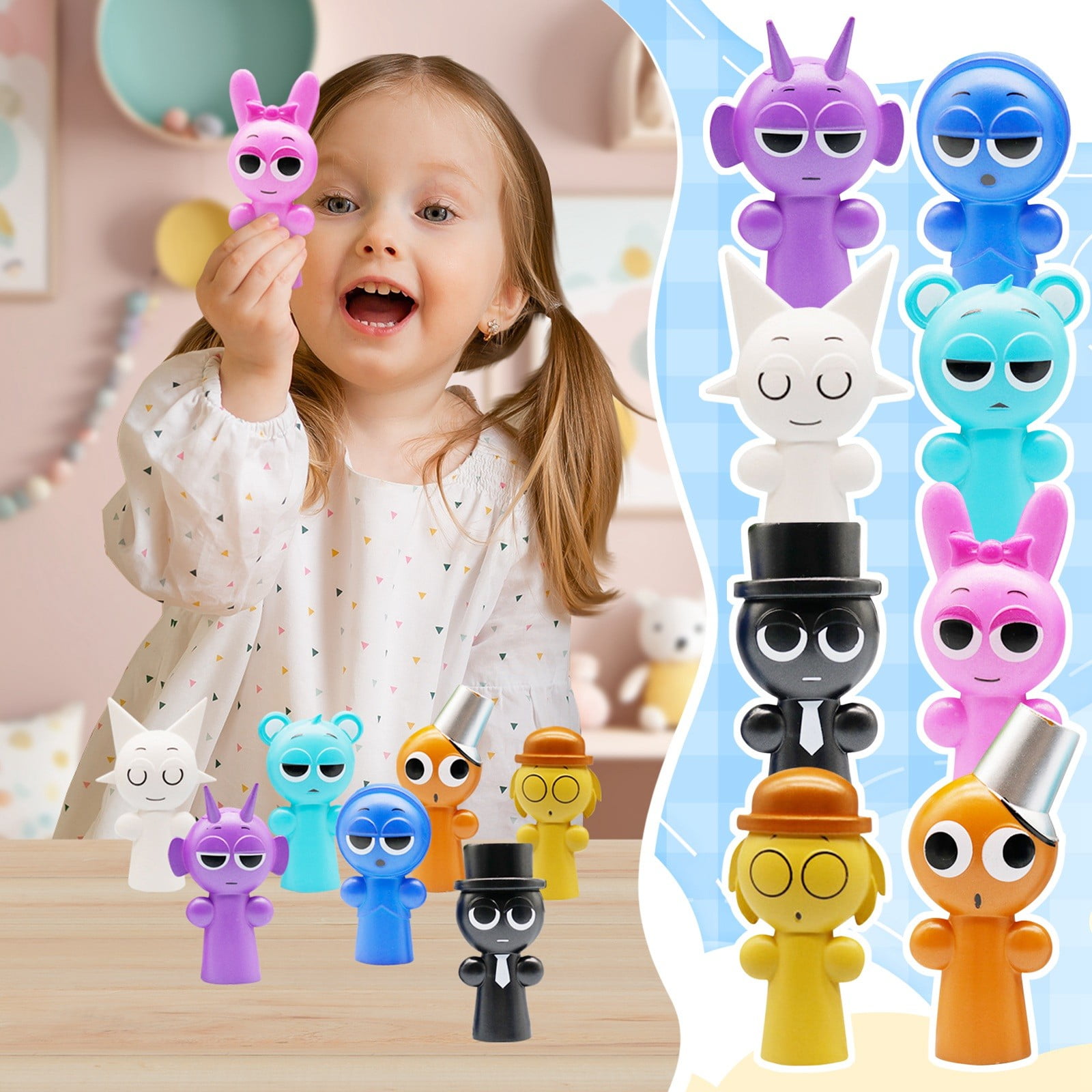 8PCS Sprunki Action Figures Set, Sprunki Incredibox Game Figure Toys ...