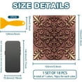 1 Set PVC Wall Stickers Wall Decoration Floral 150x150x0.3mm 18pcs ...