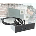 LINYAN-5.25 Inch Front Panel USB C Hub, GEN2x2 USB A Type C 3 Ports USB ...