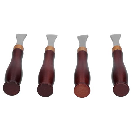 Leather Working Kit, Leather Edger 4 Different Sizes With Wooden Handle ...