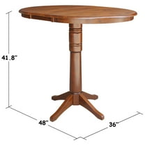 International Concepts Extendable Bar Table in Espresso - Walmart.com