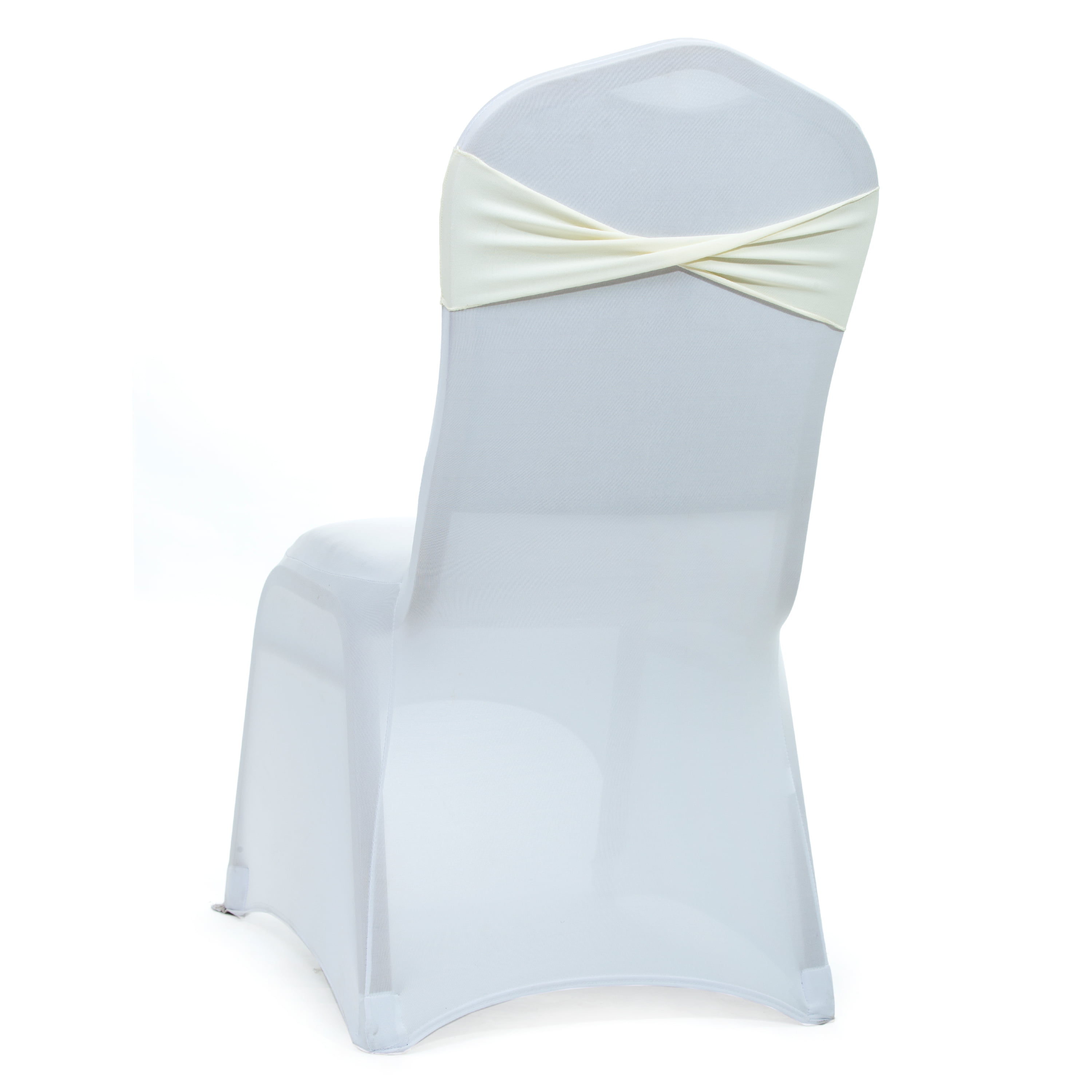 MDS Pack of 10 Spandex Chair Sashes Bow Ties Without Buckle for Wedding ...