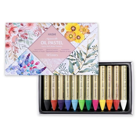 HA SHI Non Toxic Soft Oil Pastels Water Soluble Oil Pastels for Artist ...