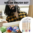 9 Pcs Paint Brushes Set Watercolour Painting Brushes Nylon Hair Paint ...
