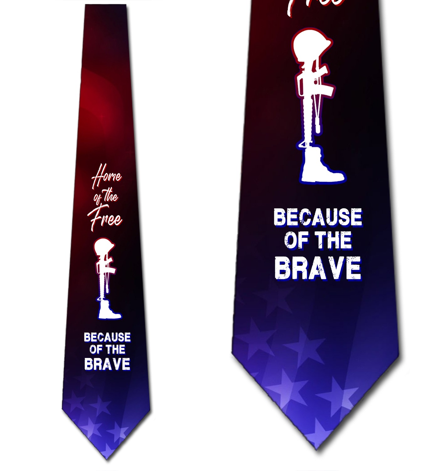 Military Ties Mens Memorial Day Marines Necktie by Three Rooker ...