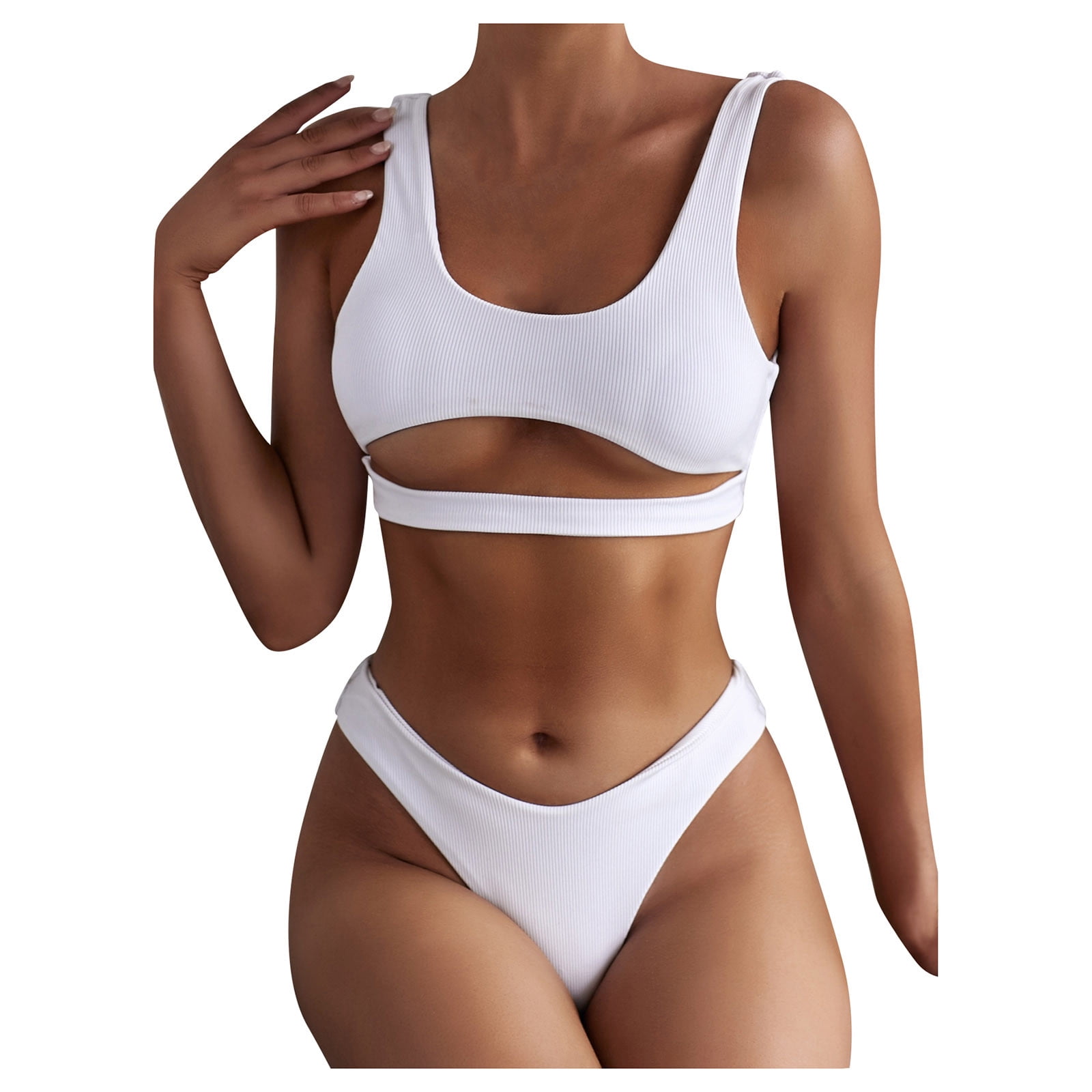CZHJS Women's Thong Bikini Clearance Cheeky Push-up High Waisted ... CZHJS Women's Thong Bikini Clearance Cheeky Push-up High Waisted ...