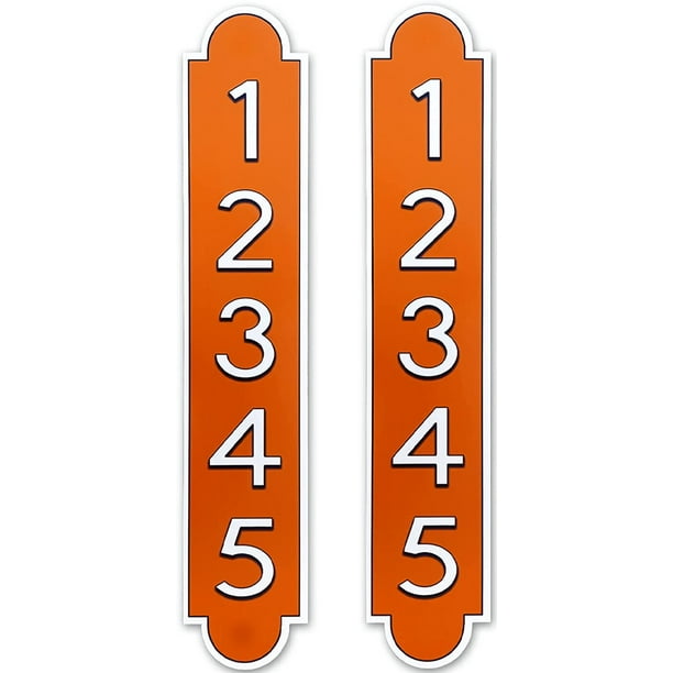 Customized Address Numbers Stickers 2 Pack, Highly Reflective Aluminum ...