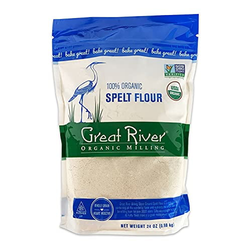 Great River Milling, Spelt Flour, Organic, 24 Ounces (Pack, 40% OFF