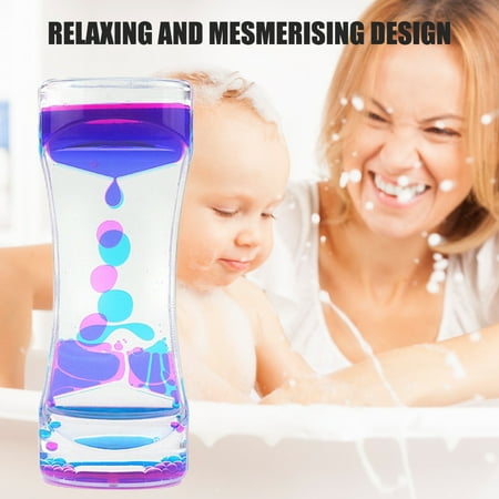 Colorful Liquid Timer Anxiety Relief Toys Liquid Motion Timer Bubble ...