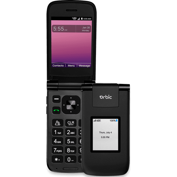 Orbic Flip Phone 4G ( Journey V ) | Open Box | Factory Unlocked Cell ...