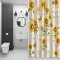 Country Sunflower Shower Curtain for Bathroom, Butterfly Vintage ...