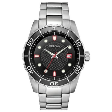 Bulova Men's Chronograph Grey Dial Brown Leather Strap Watch - Walmart.com