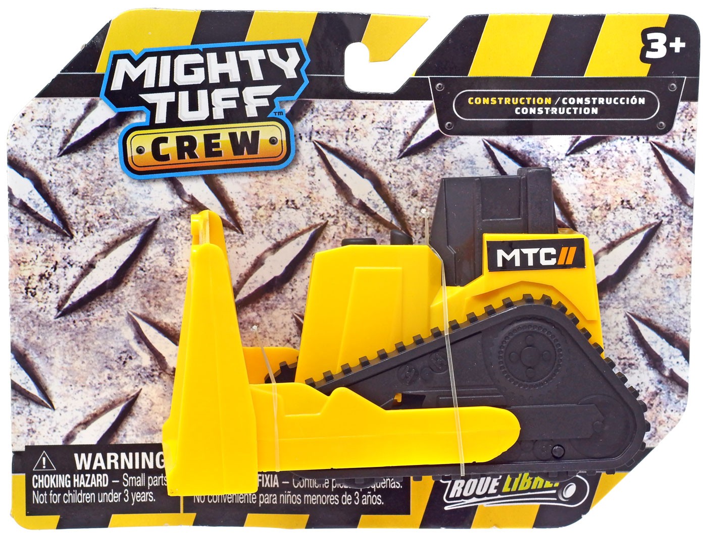 Mighty Tuff Crew Construction Bulldozer Plastic Vehicle - Walmart.com