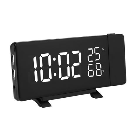 Digital Clock, Projection Clocks Large Screen Adjustable Time For Home ...