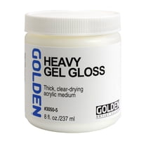 Golden, Acrylic Gel Medium, 8 oz jar, Matte, Extra Heavy Viscosity ...