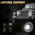 Sunpie RGBW Series 7" 3D Halo Headlights for 1997-2018 Jeep Wrangler TJ ...